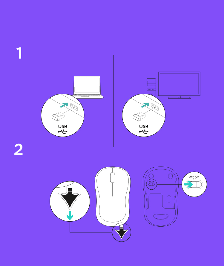 罗技（Logitech）M185（M186） 无线鼠标 黑色蓝边