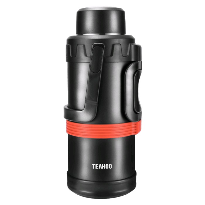 TEAHOO 大型保温杯 隔温杯 水杯水壶 5L 黑色 直径16cm 高度42cm